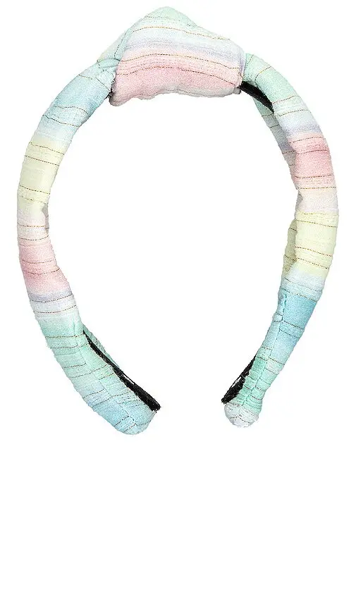 Lele Sadoughi X Loveshackfancy Printed Knotted Headband In  display picture 1