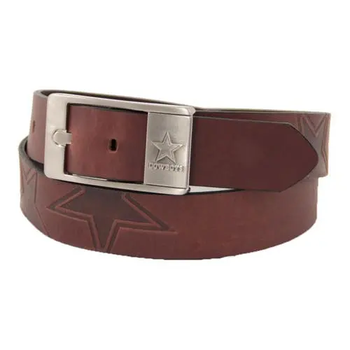 EAGLES WINGS Dallas Cowboys Leather Belt - Brown