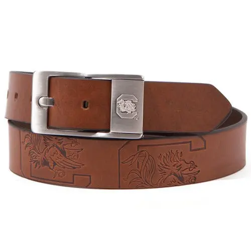 EAGLES WINGS South Carolina Gamecocks Leather Belt - Brown
