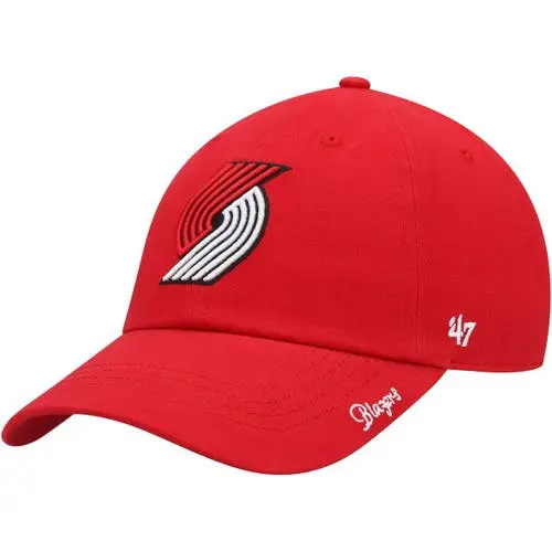 '47 Portland Trail Blazers Miata Clean Up Logo Adjustable Hat - Red