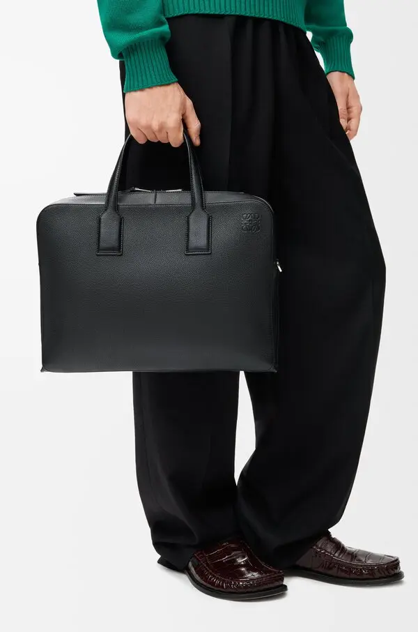 Loewe Luxury Goya Thin Briefcase - Black