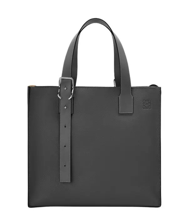 Loewe Buckle Zip Tote - Black