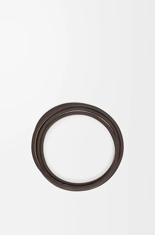 Loewe Double Bangle Set - Black/tan