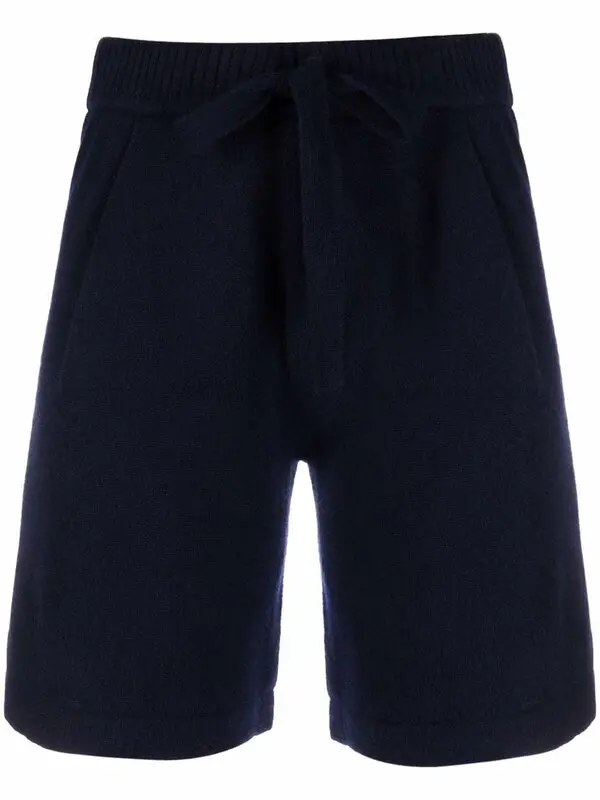 P.a.r.o.s.h Knitted Drawstring Waist Shorts - Blue