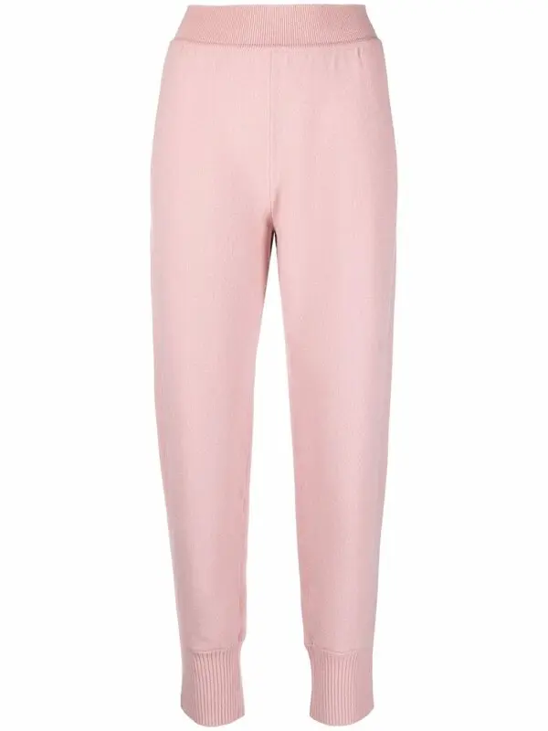 Alberta Ferretti Ribbed-detailing Knitted Track Pants
