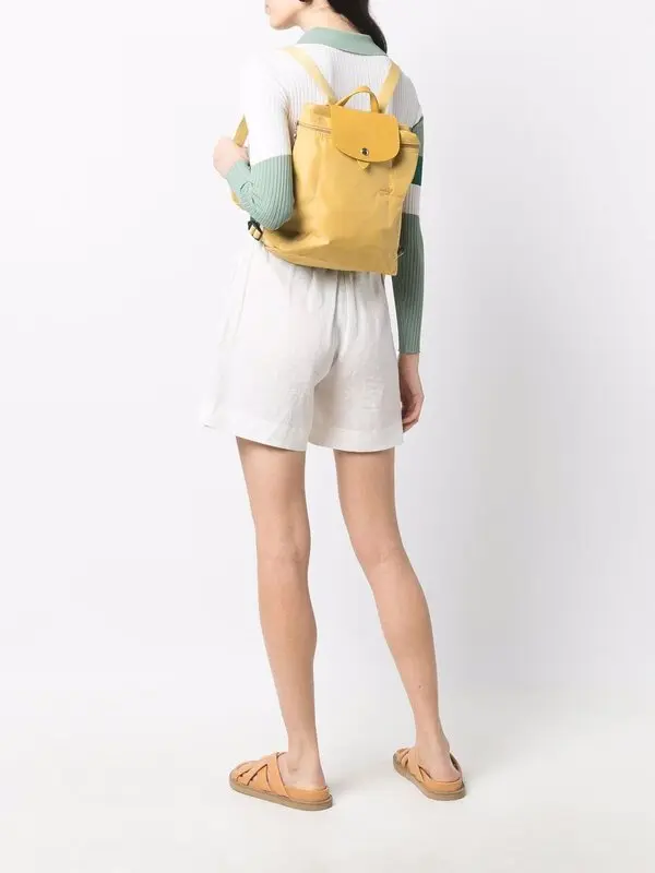 Longchamp Le Pliage Folding Backpack - Yellow | Editorialist display picture 3