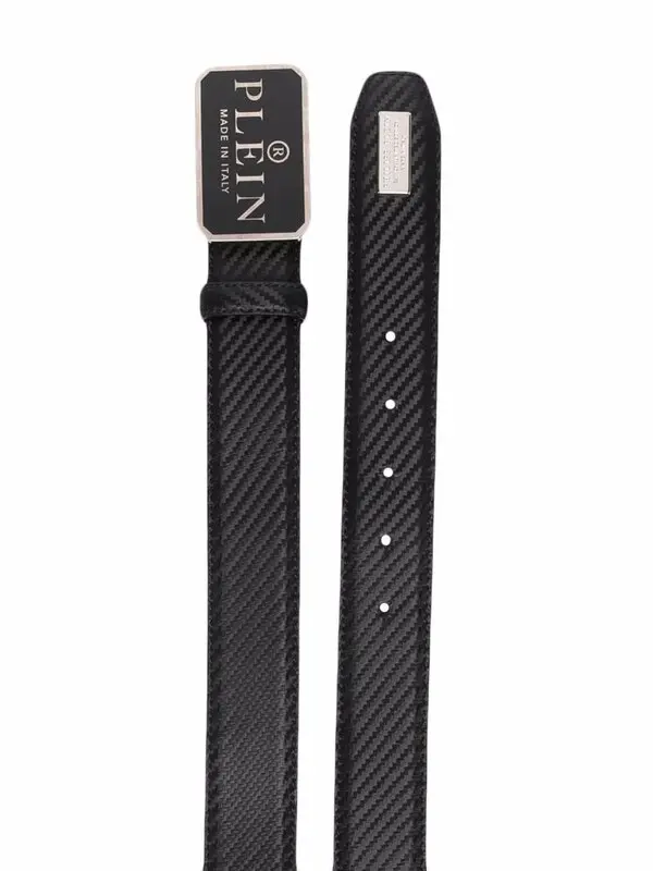 Philipp Plein Logo-plaque Textured Belt