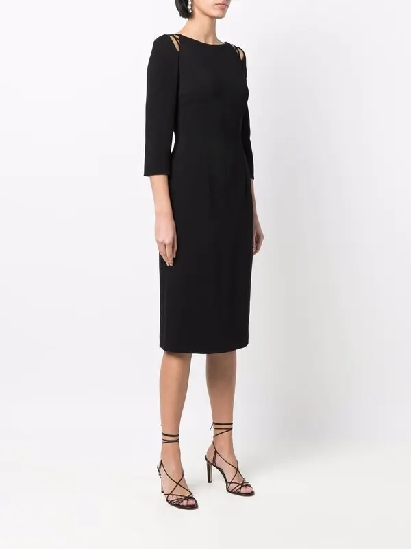 Alberta Ferretti Strap-detail Knee-length Dress
