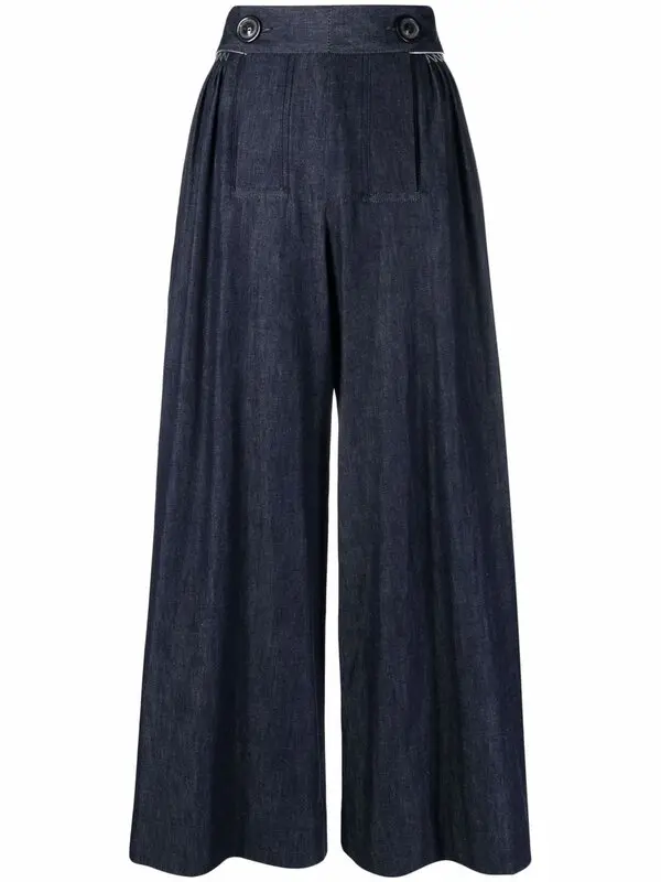 MAISON MARGIELA Wide Leg Denim Trousers