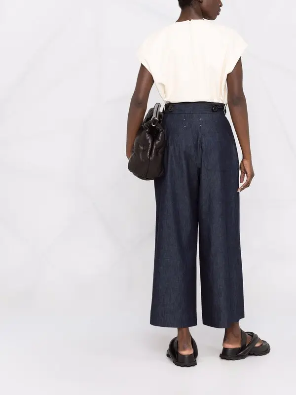 MAISON MARGIELA Wide Leg Denim Trousers