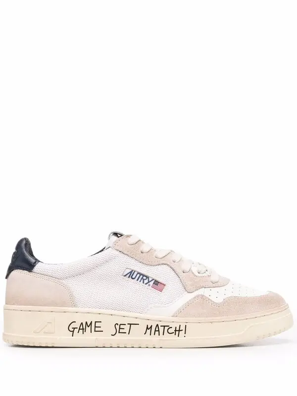 AUTRY Slogan-sole Lace-up Sneakers