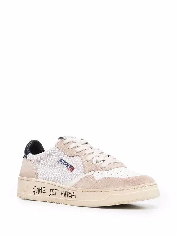 AUTRY Slogan-sole Lace-up Sneakers
