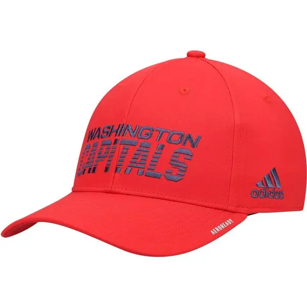 Adidas Washington Capitals 2021 Locker Room Aeroready Flex Hat - Red