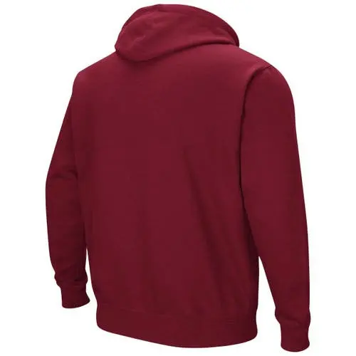 COLOSSEUM Boston College Eagles Pullover Hoodie With Arch And Logo - Maroon