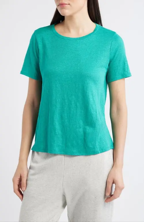 Eileen Fisher Organic Linen Crewneck T-shirt - Sstar