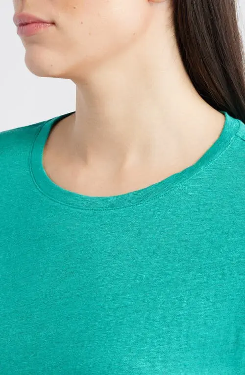 Eileen Fisher Organic Linen Crewneck T-shirt - Sstar
