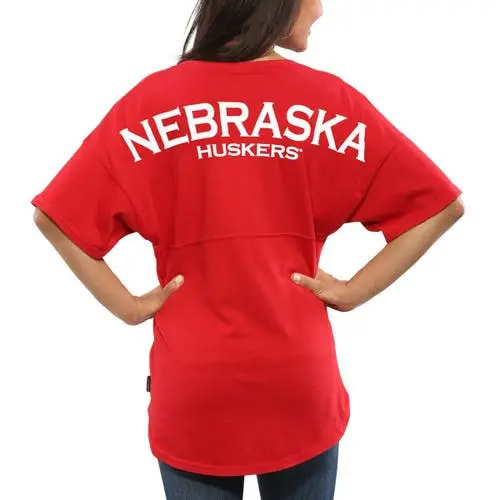 SPIRIT JERSEY Nebraska Huskers T-shirt - Red