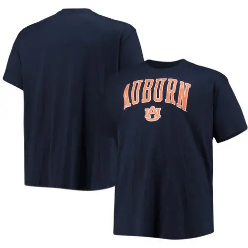 Champion Auburn Tigers Big & Tall Arch Over Wordmark T-shirt - Navy