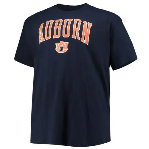 Champion Auburn Tigers Big & Tall Arch Over Wordmark T-shirt - Navy