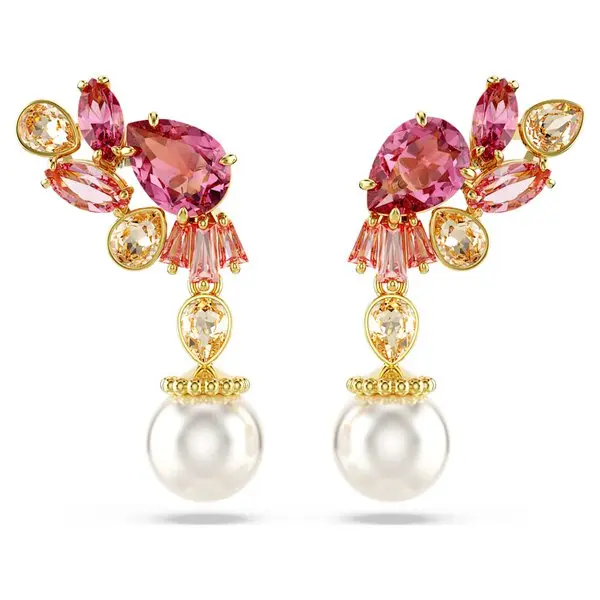 SWAROVSKI Gema Drop Earrings - Pink