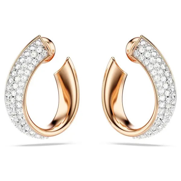 SWAROVSKI Exist Hoop Earrings - White