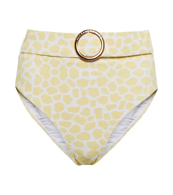 ALEXANDRA MIRO Ursula High-rise Bikini Bottom - White