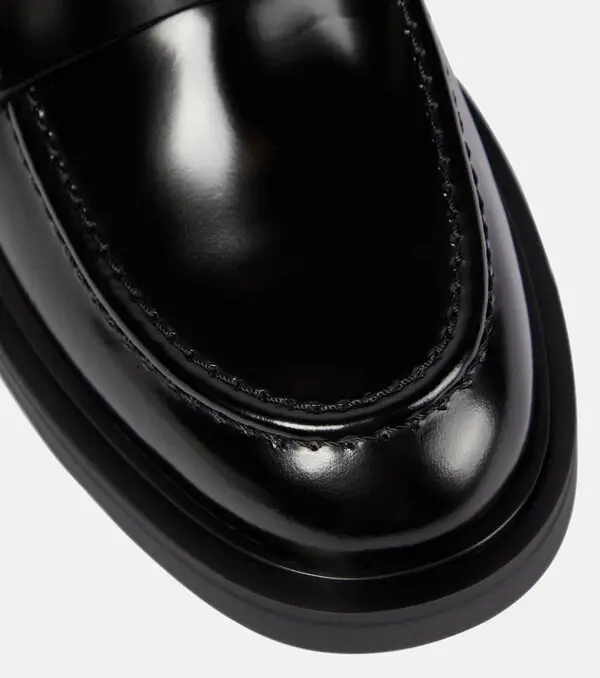 GIANVITO ROSSI Harris Leather Loafers