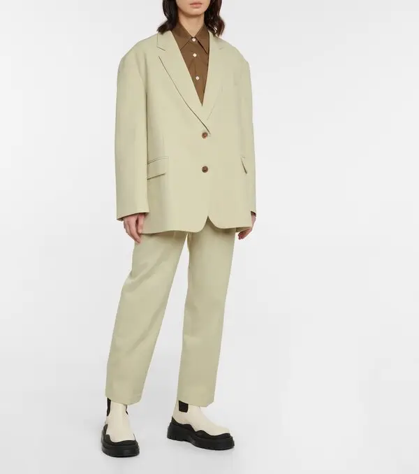 THE FRANKIE SHOP Bea Twill Blazer