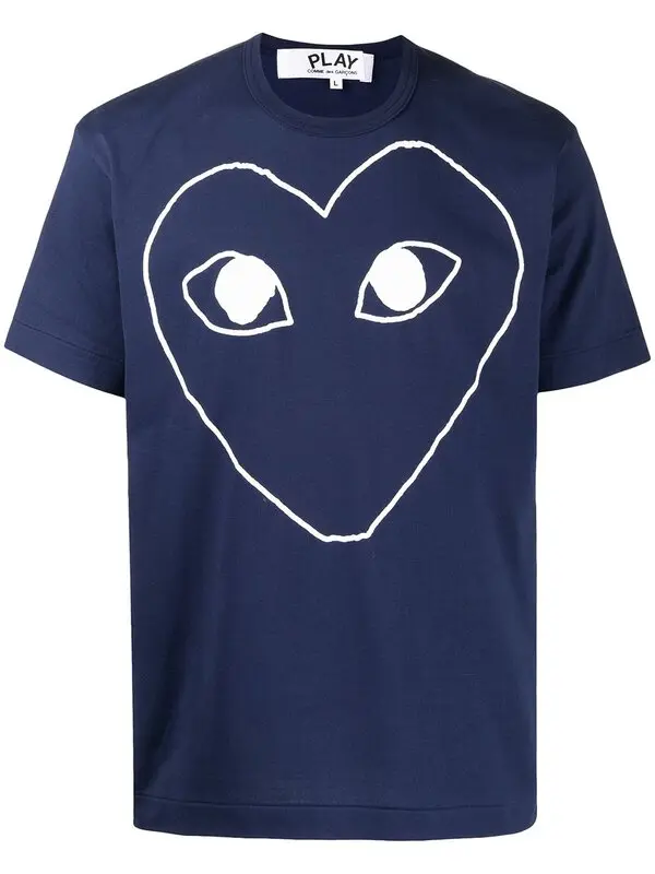 Play Comme Des Garcon Logo-print Short-sleeved T-shirt