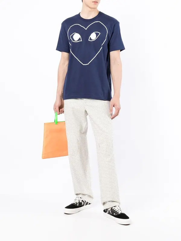 Play Comme Des Garcon Logo-print Short-sleeved T-shirt