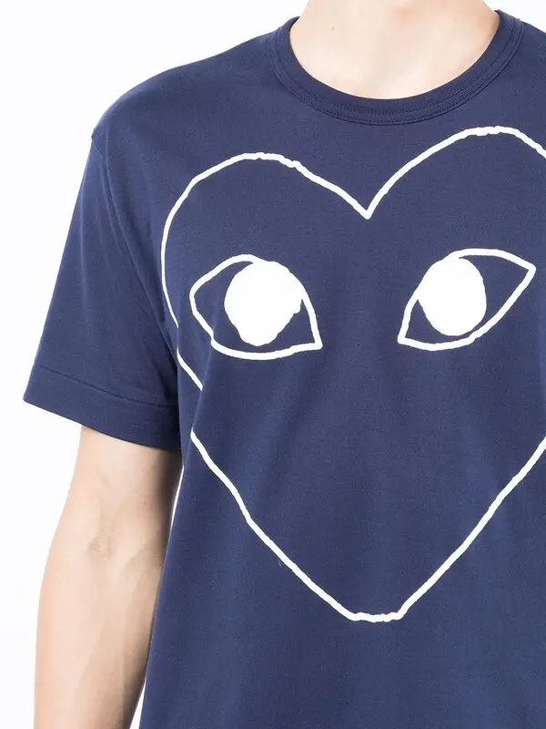 Play Comme Des Garcon Logo-print Short-sleeved T-shirt