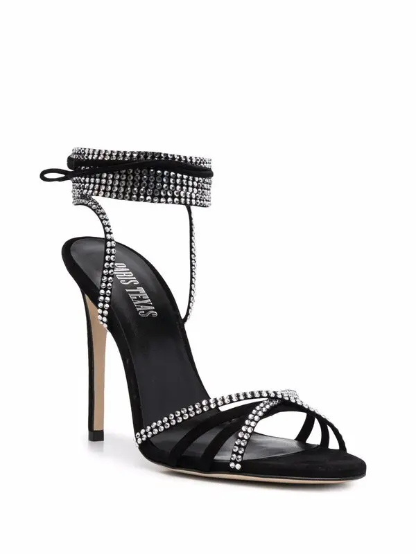 Paris Texas Holly Nicole Crystal-embellished Sandals - Black