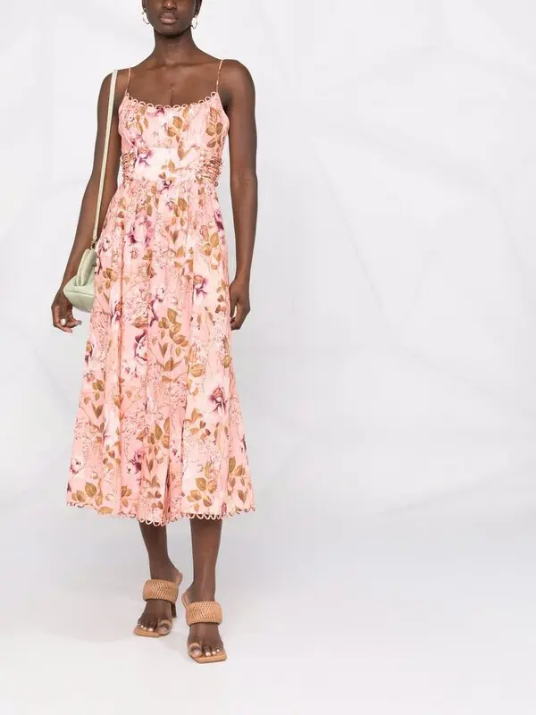 Zimmermann Rosa Laced Picnic Dress - Pink | Editorialist