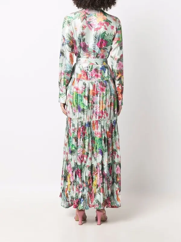 slim fit dress slacks Showstopper Maxi Dress Covered in Gold Sequins S / 4 / Gold main image 1