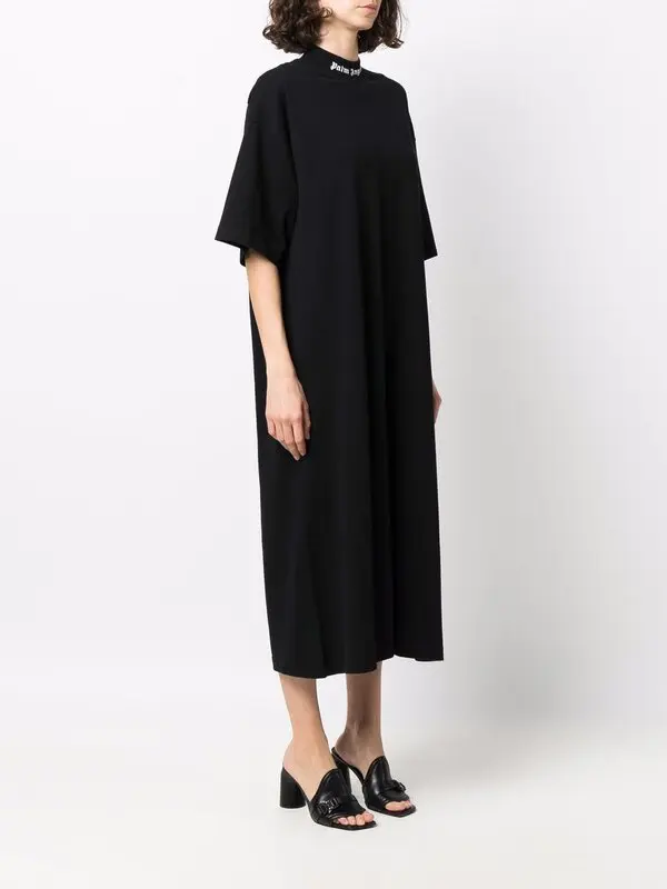 Palm Angels Logo-print T-shirt Dress