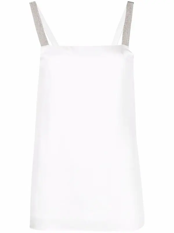Fabiana Filippi Square-neck Vest Top - White
