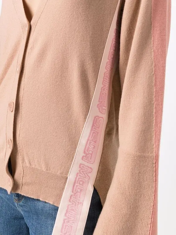 Stella McCartney Logo-strap Panelled Cardigan
