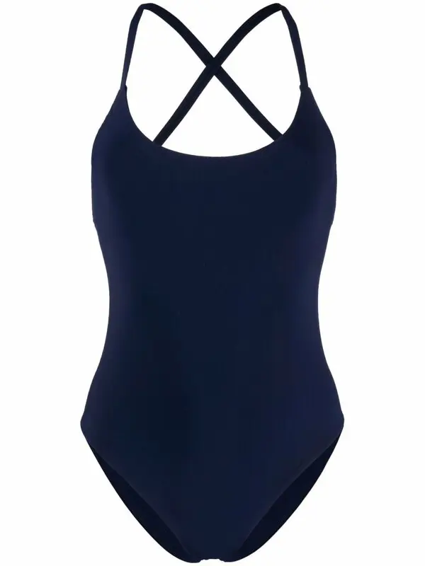 LIDO Criss-cross Back Swimsuit - Blue