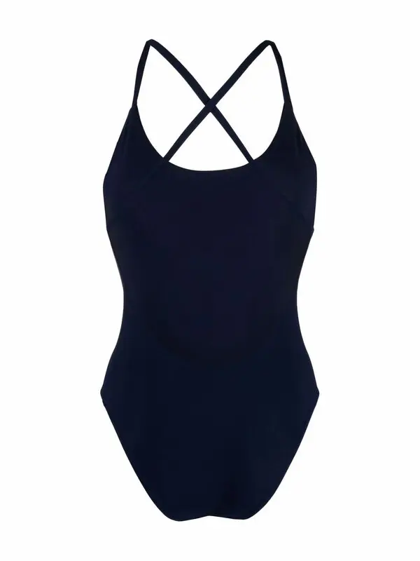 LIDO Criss-cross Back Swimsuit - Blue