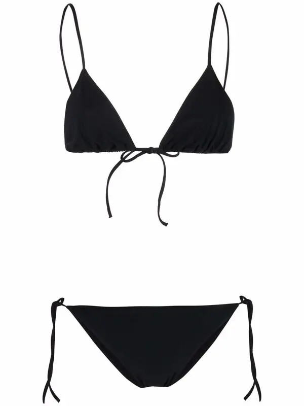 LIDO Self-tie Mid-rise Bikini - Black