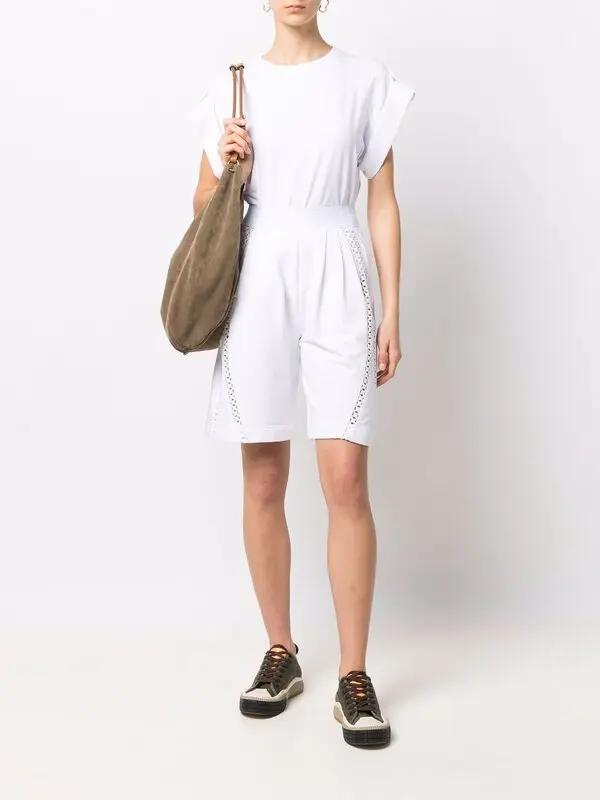 Alberta Ferretti Cut-out Detail Shorts