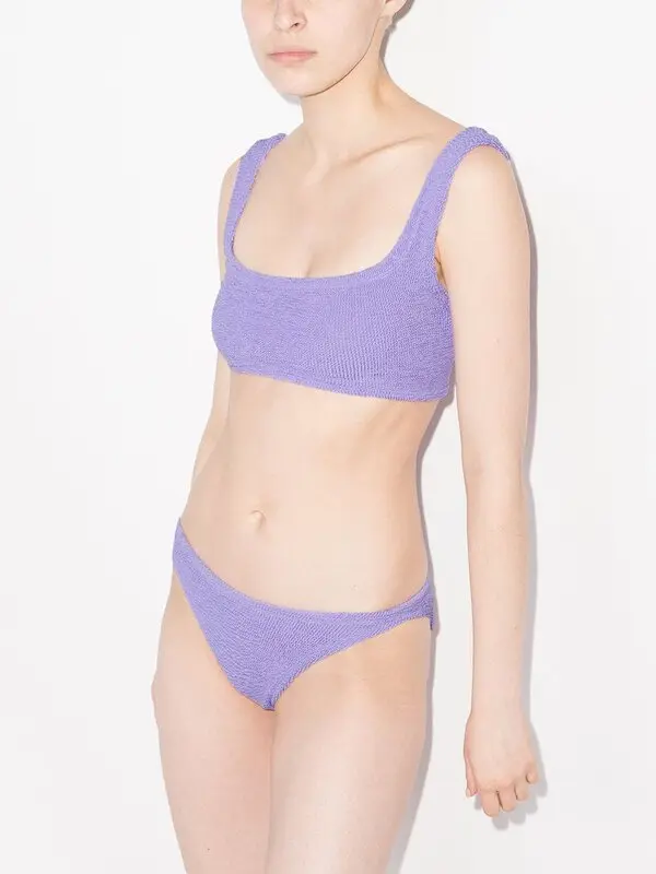 Hunza G Xandra Crinkle-effect Bikini - Purple