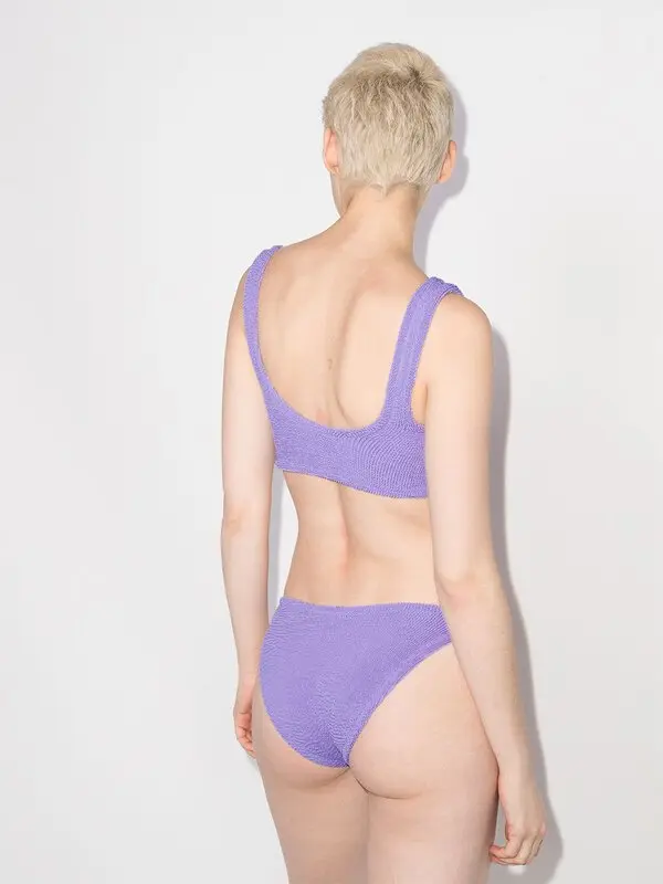 Hunza G Xandra Crinkle-effect Bikini - Purple