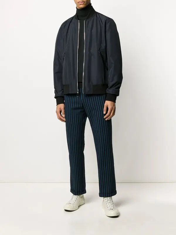 John Smedley Wool Roll Neck Jumper - Black