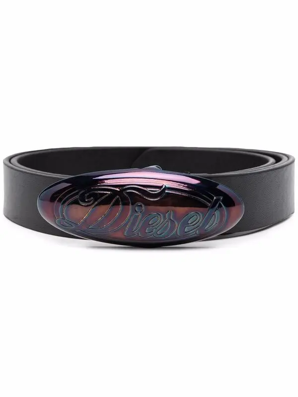 DIESEL® Logo-buckle Belt