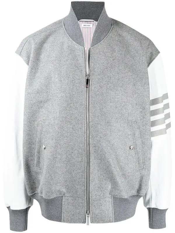 Thom Browne 4-bar Stripe Bomber Jacket