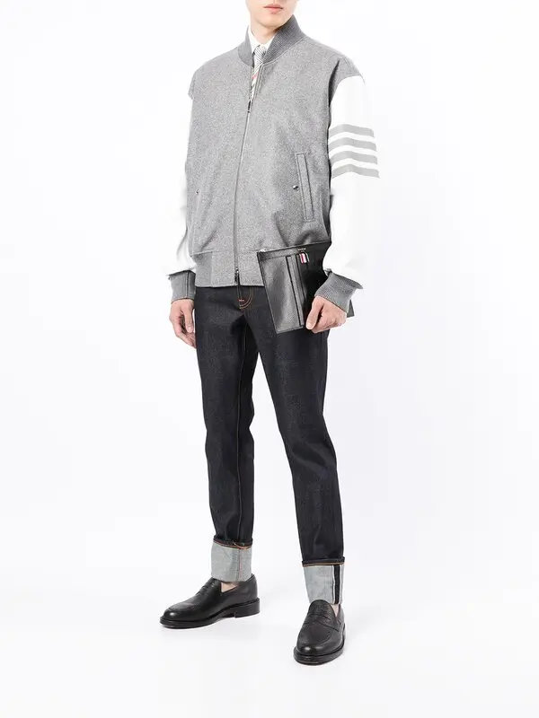 Thom Browne 4-bar Stripe Bomber Jacket