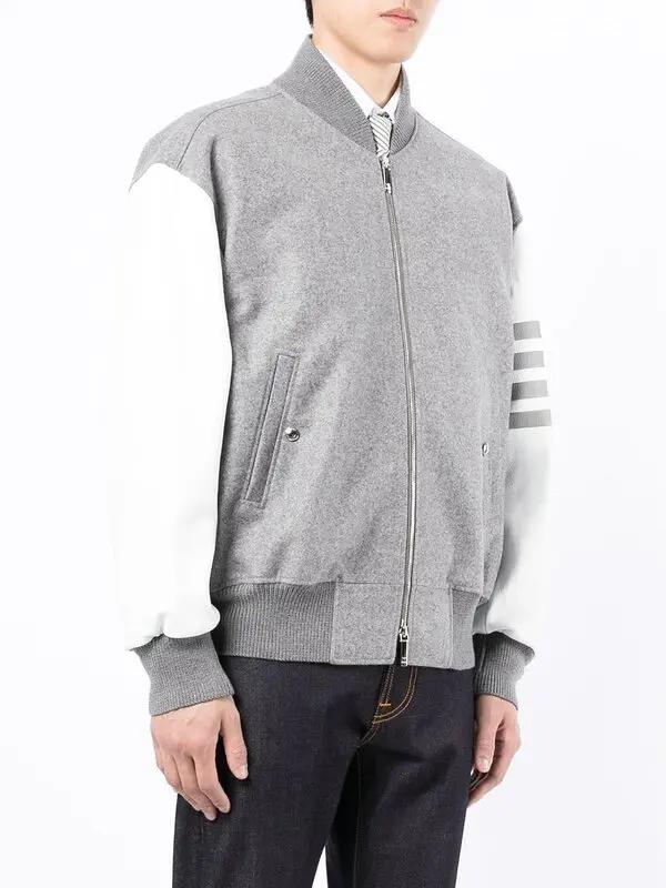 Thom Browne 4-bar Stripe Bomber Jacket