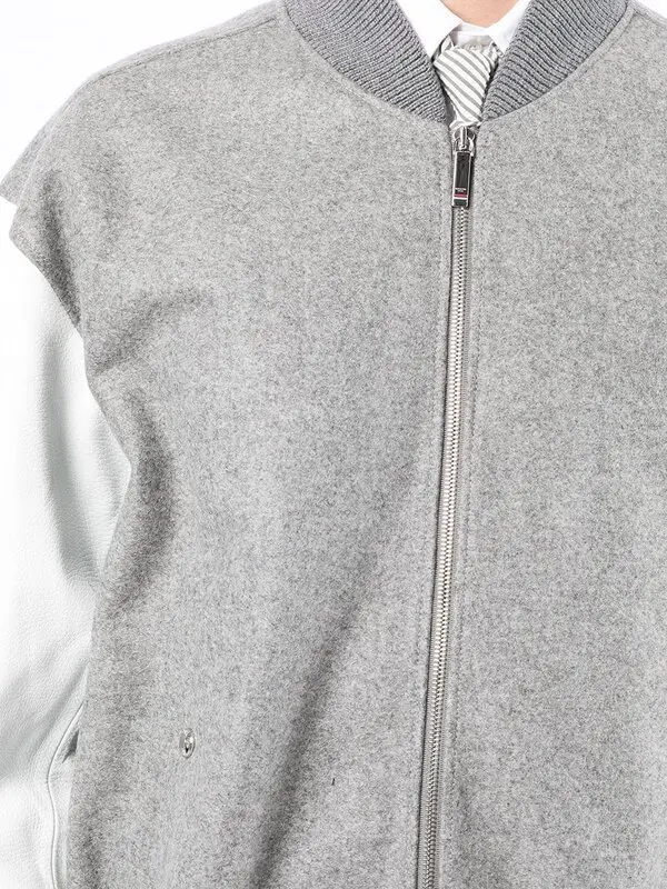 Thom Browne 4-bar Stripe Bomber Jacket