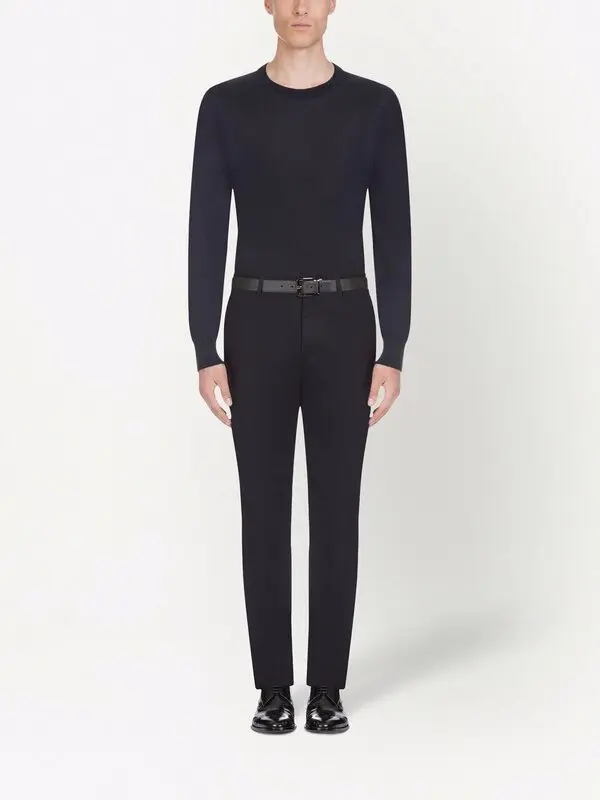 Dolce & Gabbana Cashmere Crew Neck Sweater - Blue